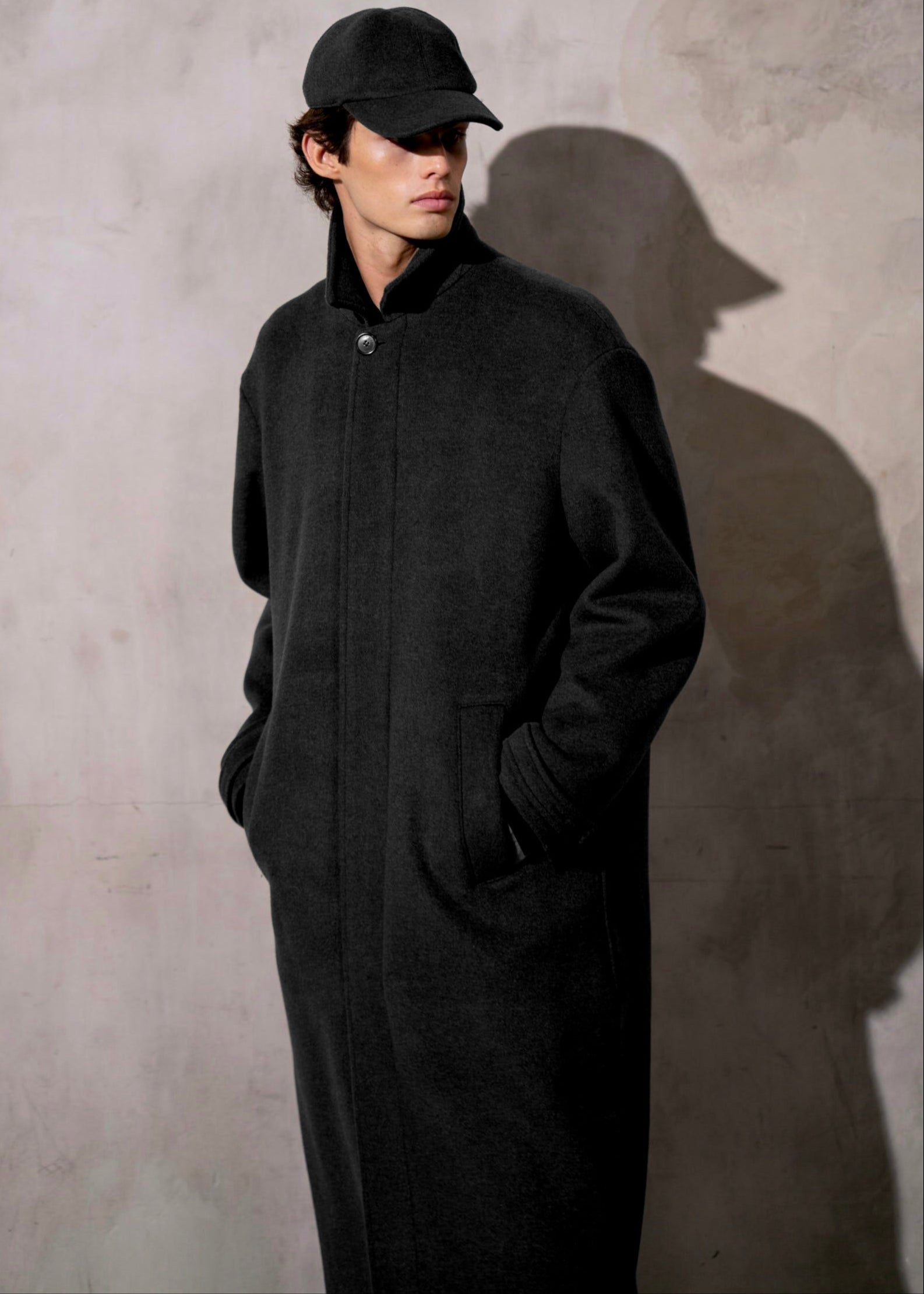 WOOL MAC COAT - Noir – Auter