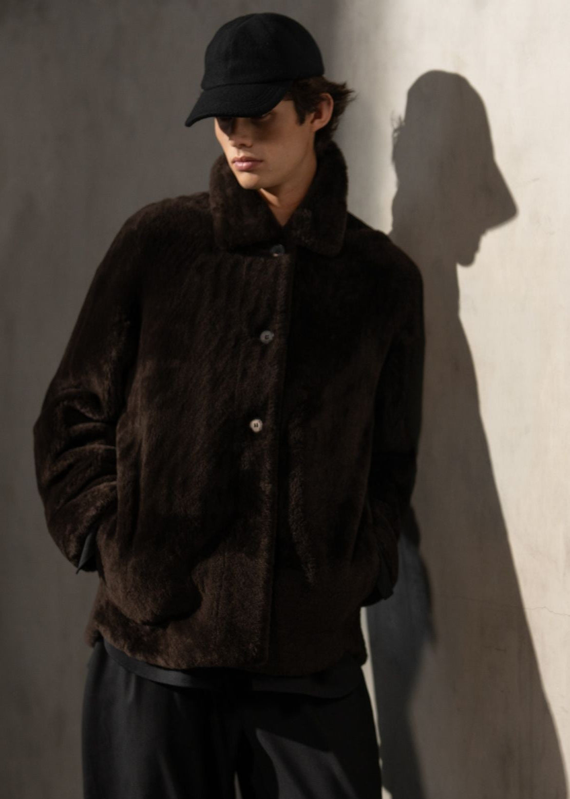 SHEARLING SHIRT JACKET - Espresso – Auter