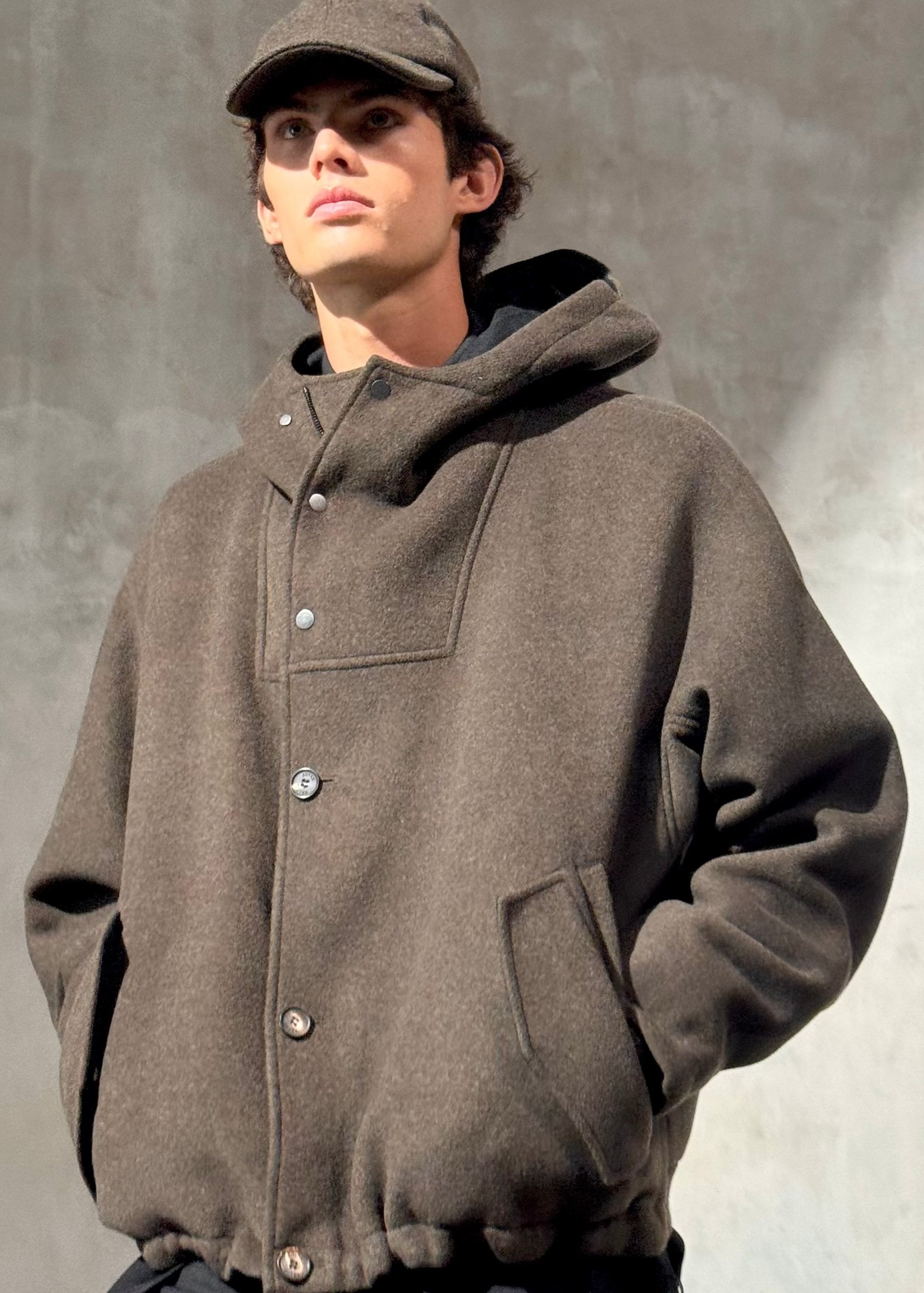 ITALIAN WOOL WATCH JACKET - Moss – Auter