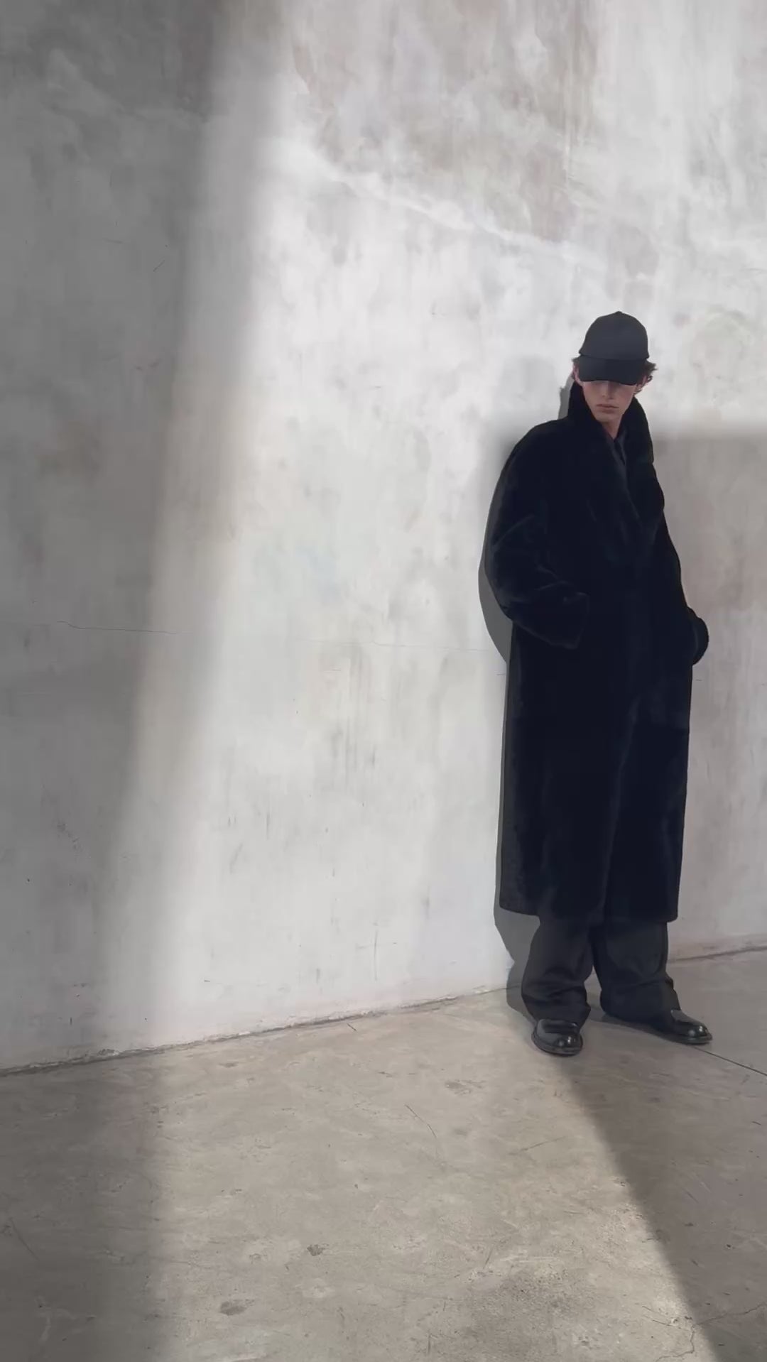 SHEARLING TOP COAT - Noir – Auter